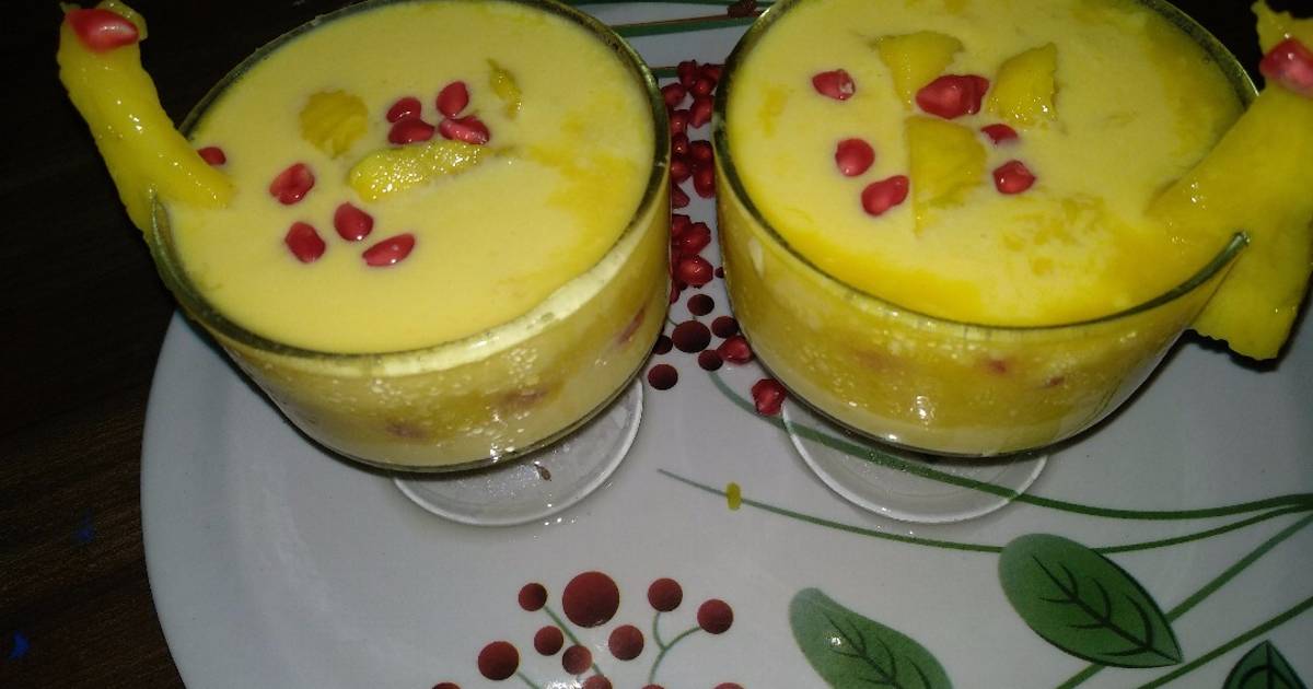मैंगो कस्टर्ड डी लाइट रेसिपी बनाने की विधि in Hindi by Neelam ...
