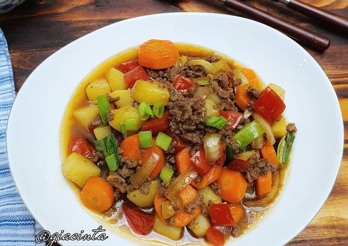 Resep Tumis sayuran dan daging sapi oleh Giacinta Permana - Cookpad