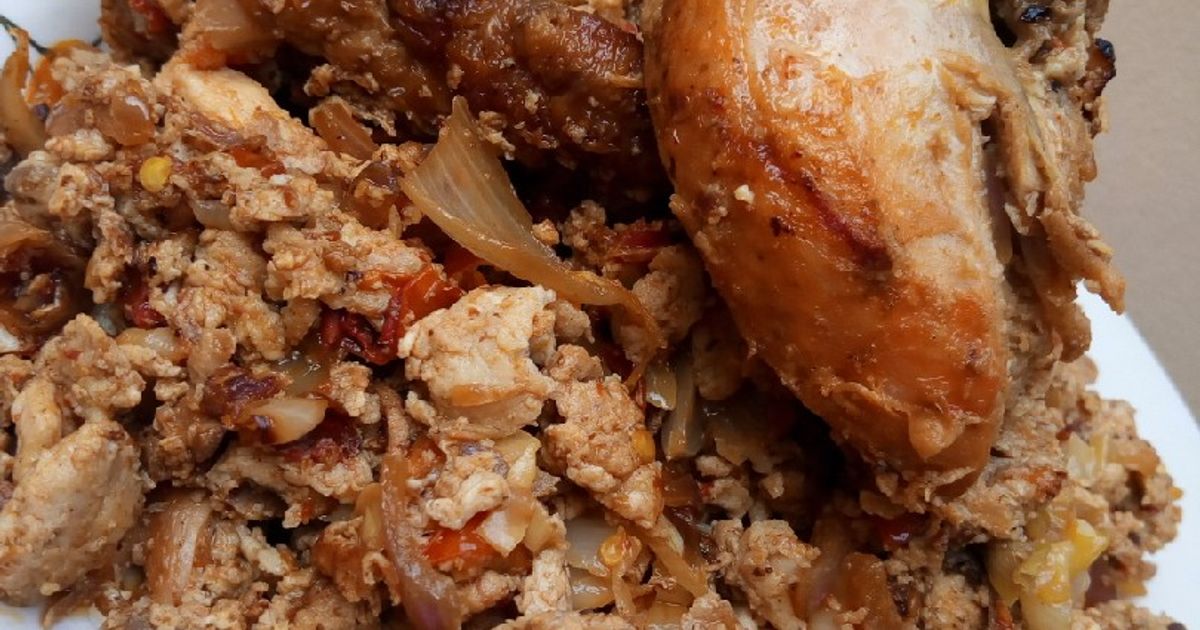 Overleft Chicken In Egg Sauce Recipe by HALIMA MU'AZU aka Ummeetah - Cookpad