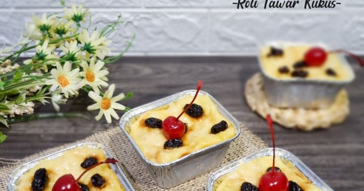 Resep puding roti kukus susu uht rumahan enak dan mudah - Cookpad