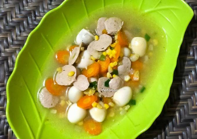 Resep SOP telur puyuh dkk oleh Ani Brilian - Cookpad