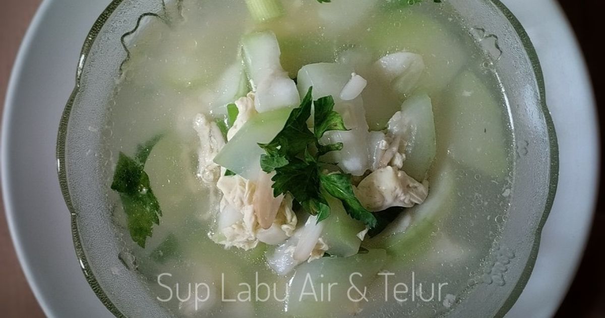 Resep Sup Minimalis Labu Air Dan Telur oleh Bintu Tsaniyah - Cookpad