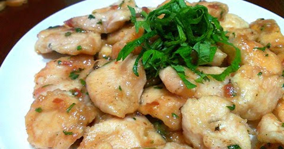 Stir Fried Chicken Breast With Ume Shiso Sauce Recipe by cookpad.japan