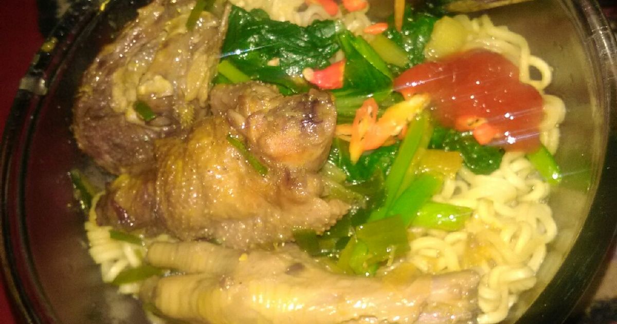 Resep Mie Ayam Ceker Bumbu Kuning oleh Denok Putri Utami - Cookpad