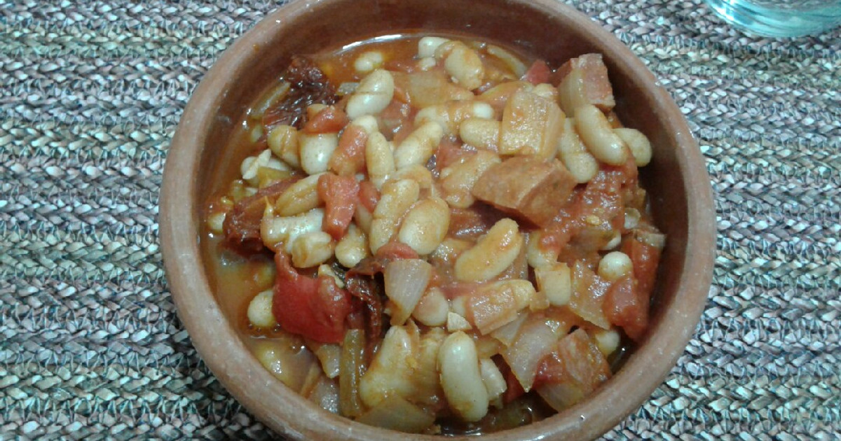 Guiso De Porotos Express (Guiso Blanco Y Rojo) Receta de Romy Pech