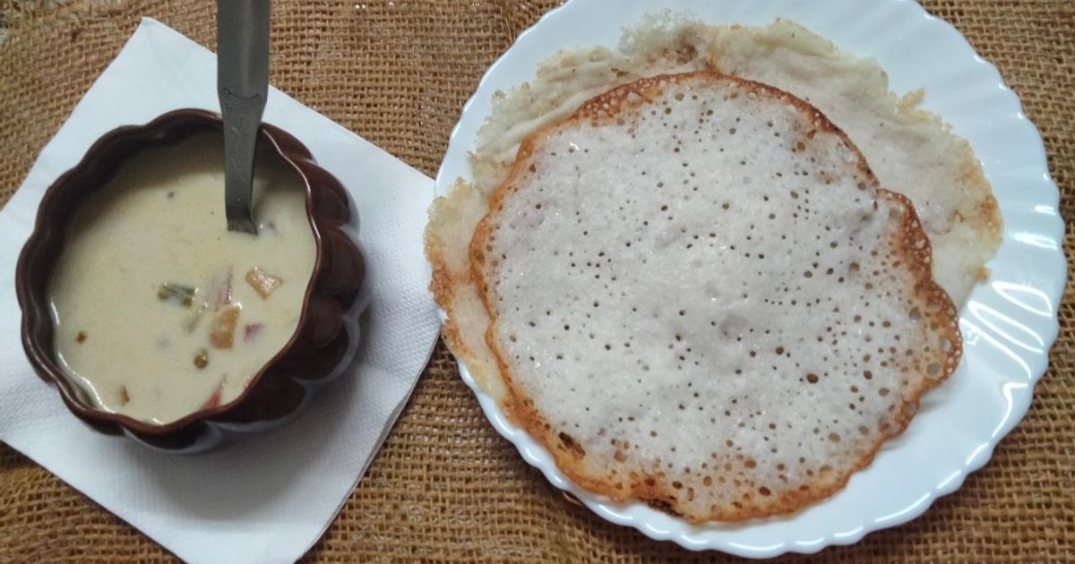 Kerala Style Vegetable Stew And Appam Recipe by Kalpana Rai - Cookpad