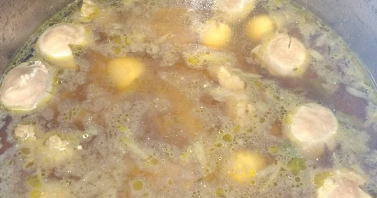 Resep Bakso kuah iga sapi oleh Dey Chan - Cookpad