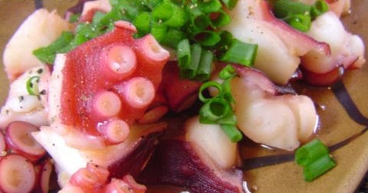 Octopus With Garlic, Butter And Ponzu Sauce Recipe by cookpad.japan