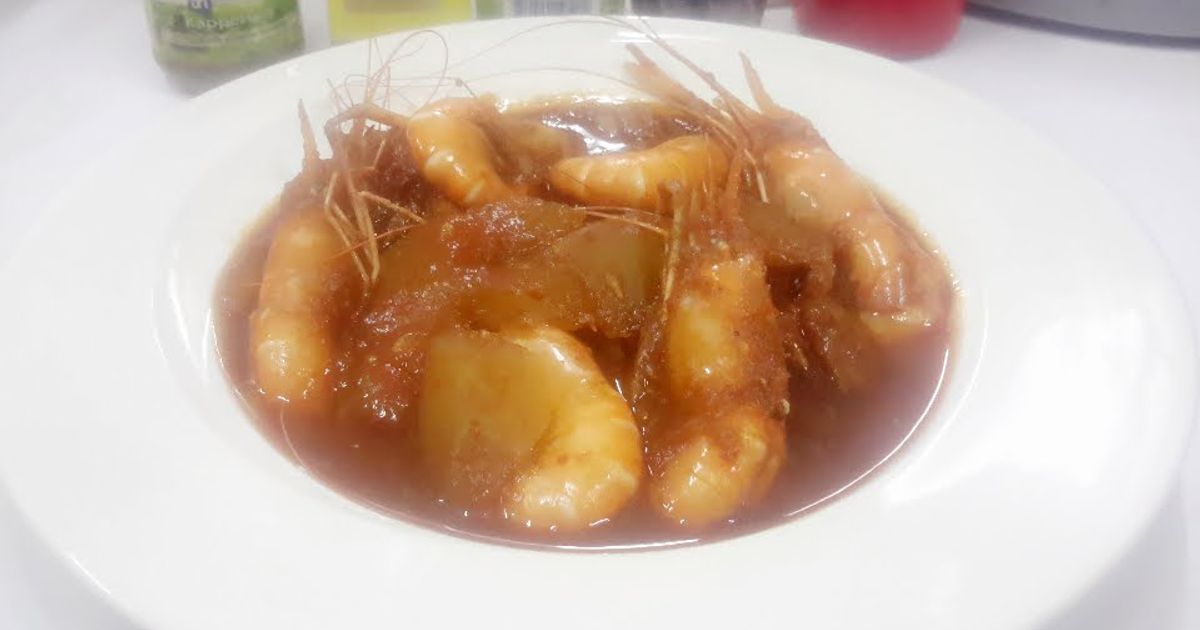 Watermelon's Shell Ragout With Fish And Shrimps Recipe By Kanya