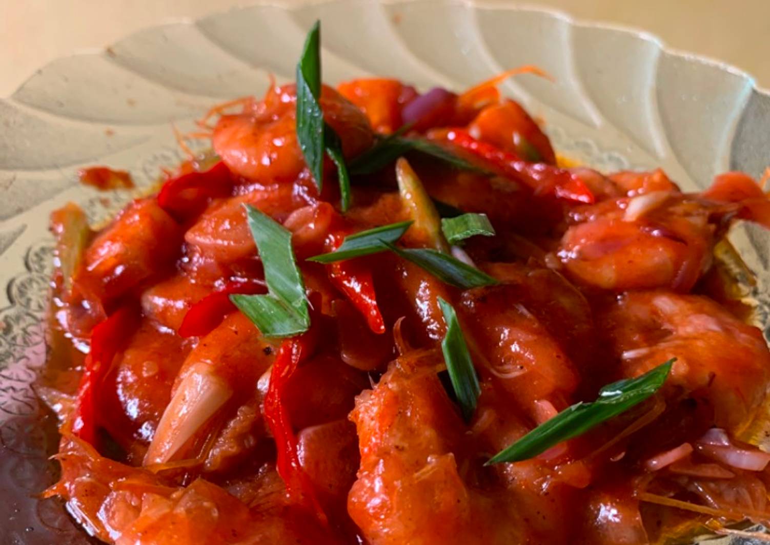 Resep Udang goreng saus padang oleh Meta Eka - Cookpad