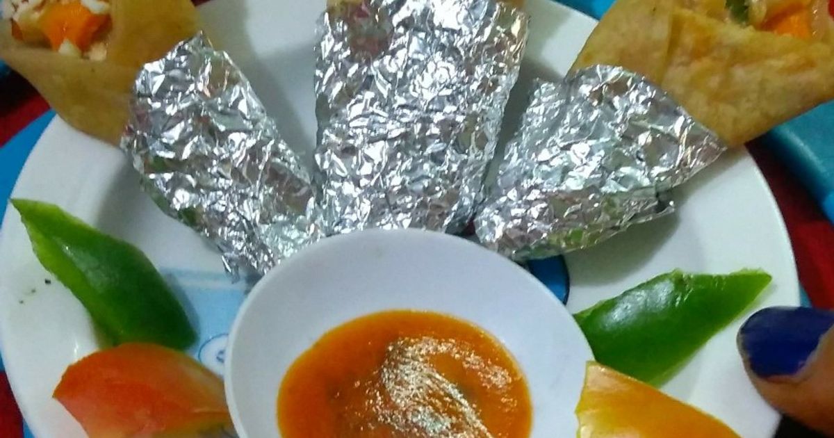 Veggie Chapati Rolls Recipe by DrAnupama Johri - Cookpad