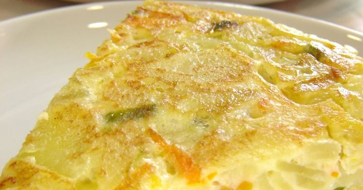 Microwave Low Cal Vegetable Spanish Omelet Recipe By Cookpad.Japan