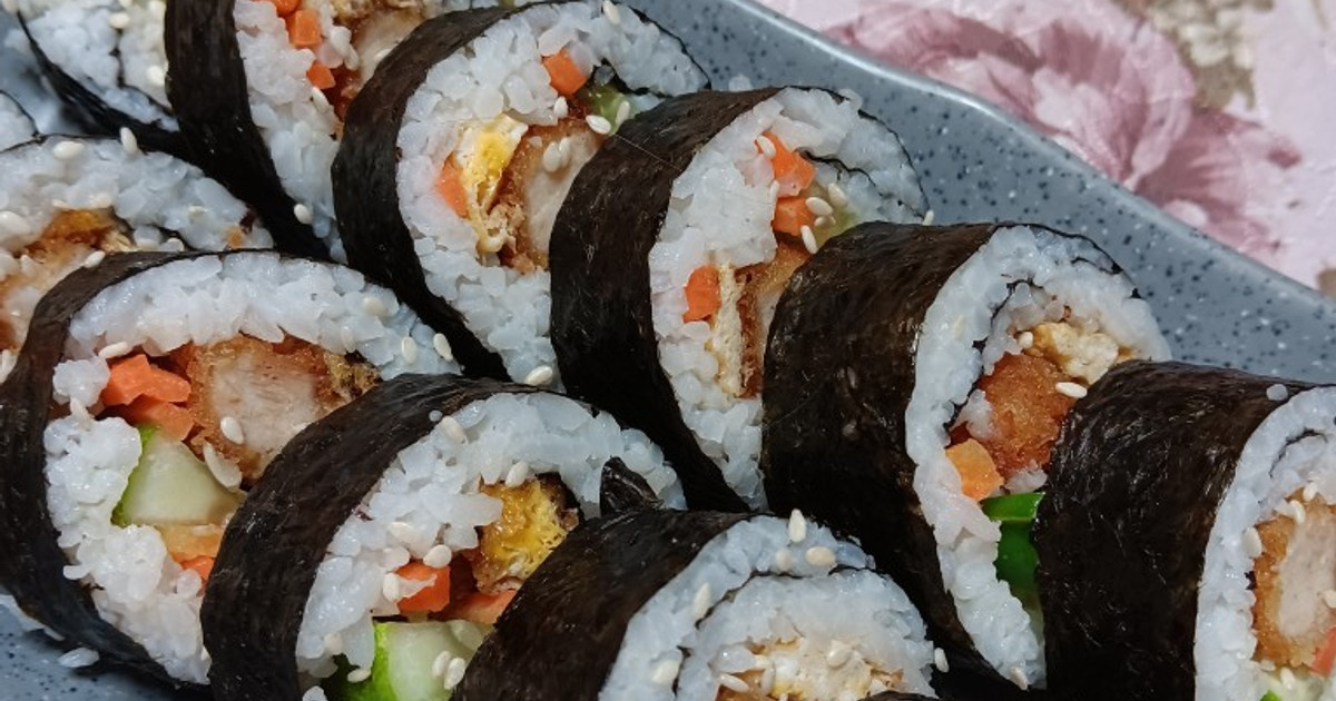 Resep Kimbap (Sushi Korea) Simpel oleh Jumaila - Cookpad