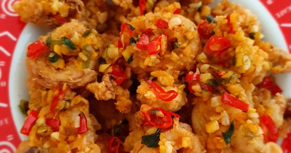 Resep cumi goreng tepung cabe garam rumahan enak dan mudah - Cookpad