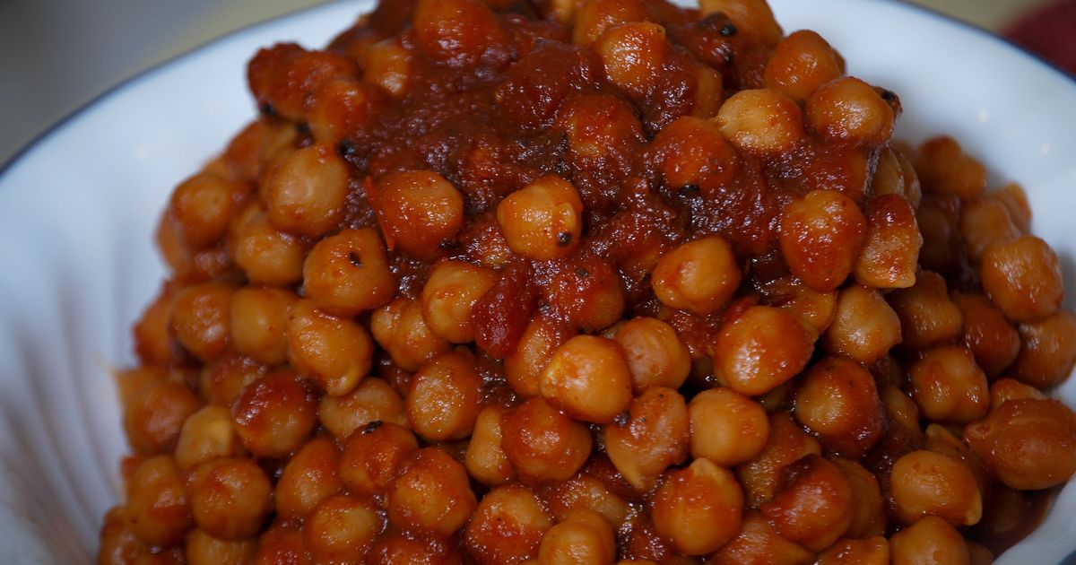 Bbq Slow Cooker Chick Peas Recipe By Hands.Matt
