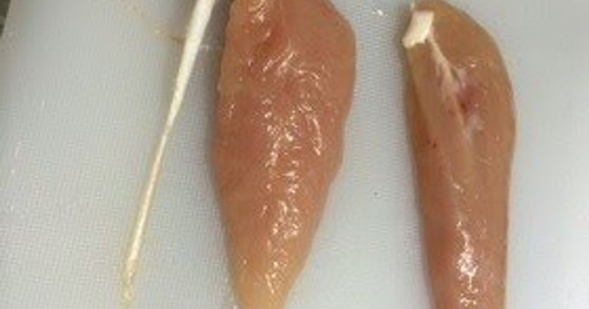 How To Easily Remove The Sinew From Chicken Tenders Recipe By Cookpad.Japan