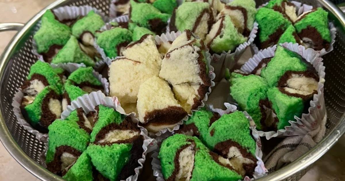 Resep Roti Kukus Mekar Pandan Coklat🧁🧁 oleh Umi Rieke Kitchen🍳 - Cookpad