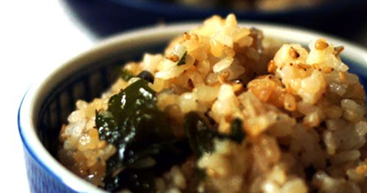 Microwaved 'Fried Rice' With Wakame Seaweed Recipe By Cookpad.Japan