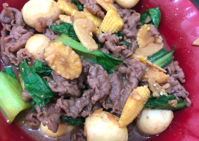 Resep Beef slice telur puyuh 😍 oleh Fanny Tania - Cookpad
