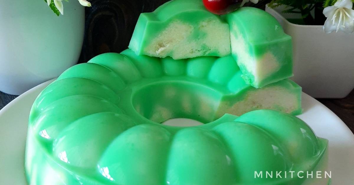 Resep Puding Agar Agar Roti Tawar Pandan oleh Minie Nora(MNKitchen ...