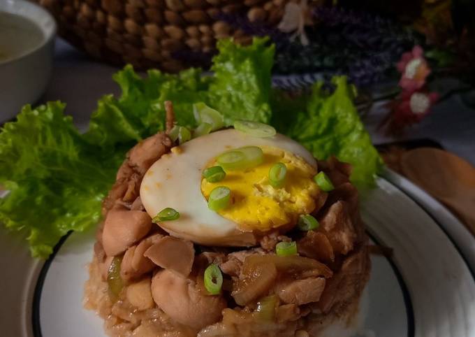 Resep Nasi tim ayam praktis oleh Kiena - Cookpad