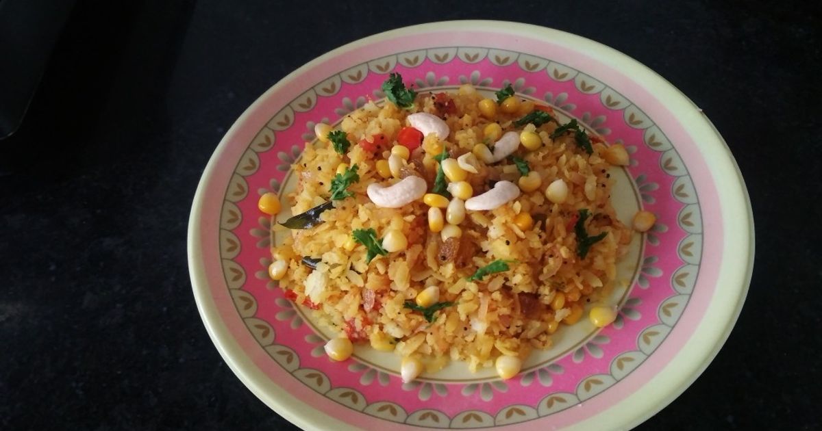 Corn Poha Recipe by Heena Gupta - Cookpad