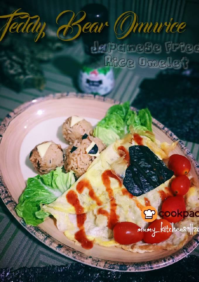 Resipi 🇯🇵 Teddy Bear Omurice/Japanese Fried Rice With Omelette oleh ...