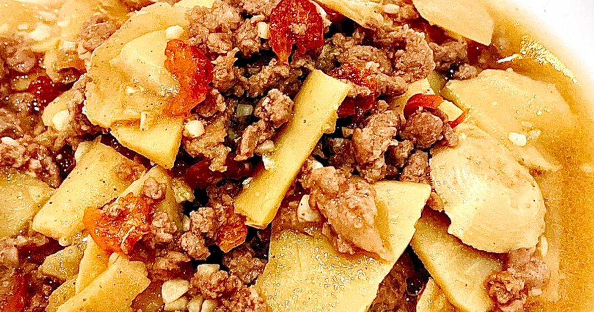 Resep Cah Babi Rebung dengan Ebi dan Juhi oleh Nathalia Tj - Cookpad