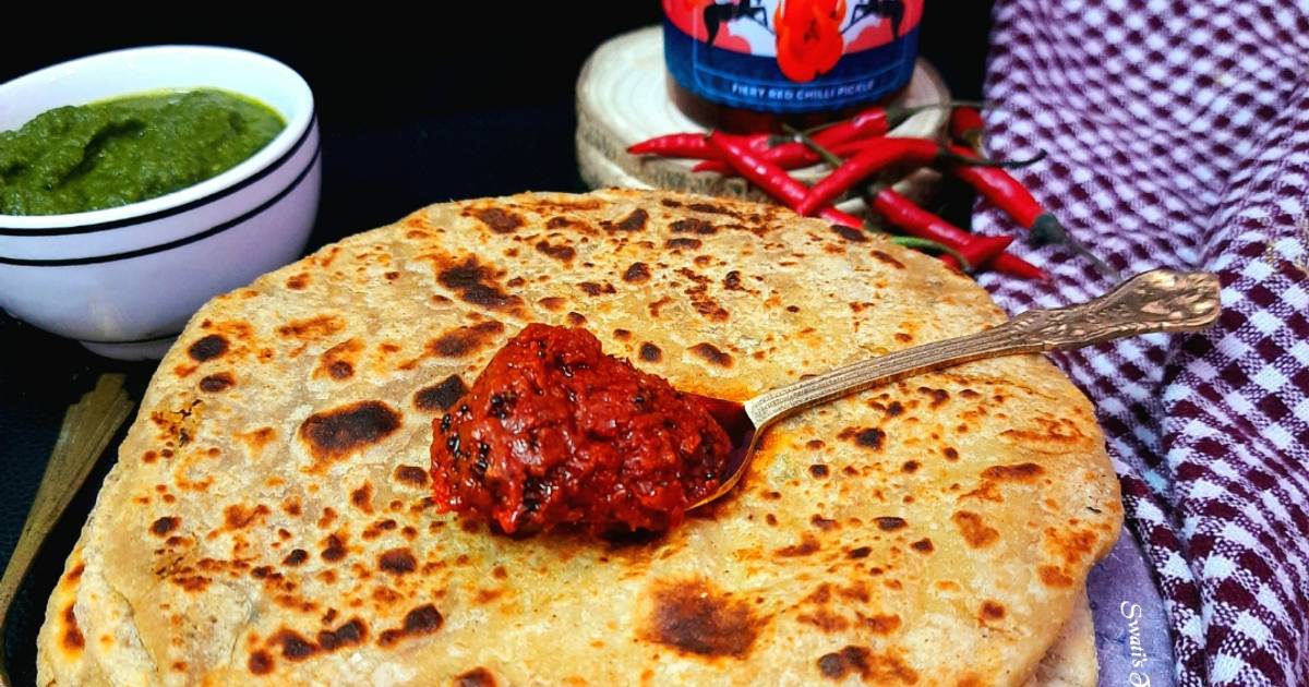 Leftover Kabab stuffed Paratha Recipe by Swati Keshri 👩‍🍳 - Cookpad