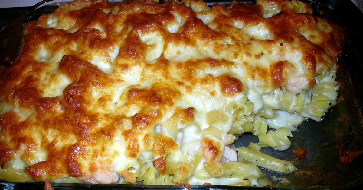 Baked Cheese Seafood Alfredo Recipe By Marina.G