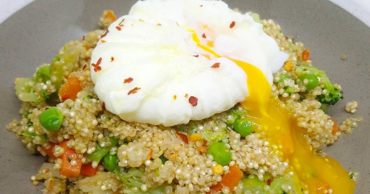 Quinoa con verduras y huevo - 382 recetas caseras- Cookpad