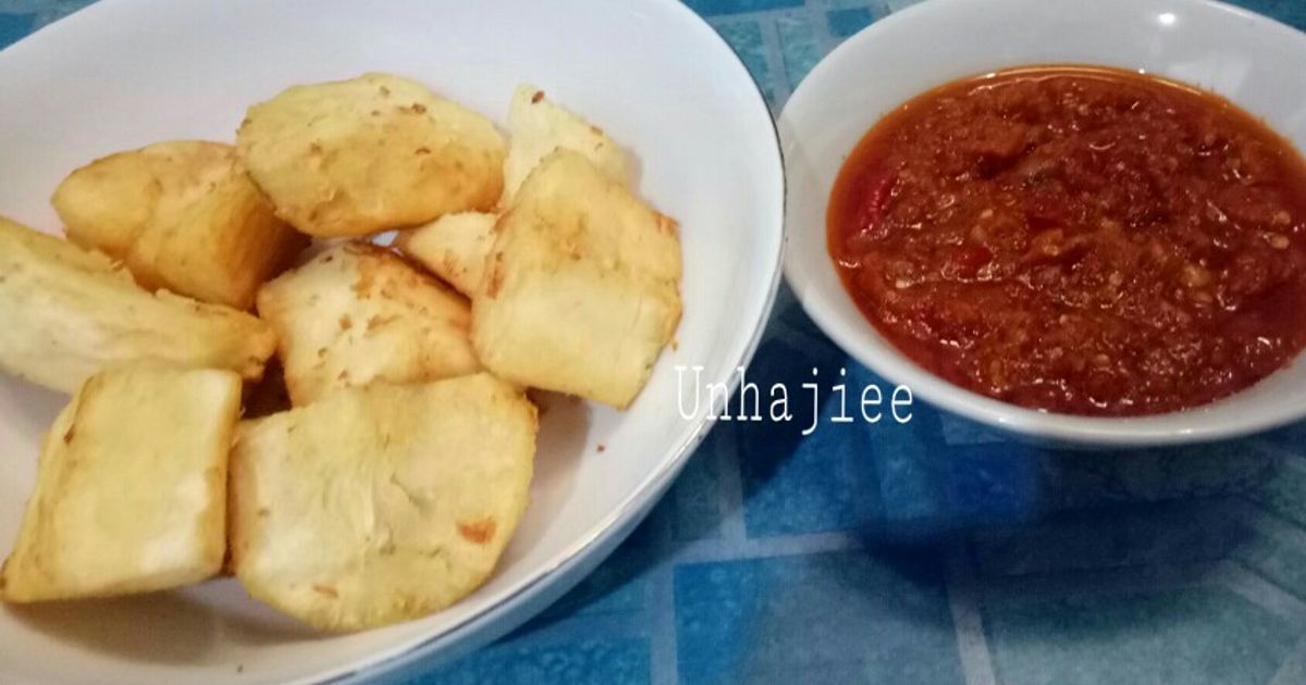 Resep Kasbi Goreng/Singkong+Sambal oleh Unhajiee - Cookpad