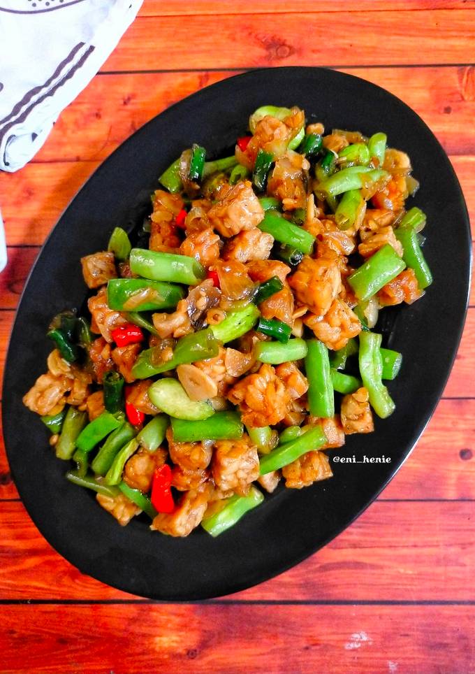 Resep 603. Oseng Tempe Buncis Saos Tiram oleh Eni henie - Cookpad