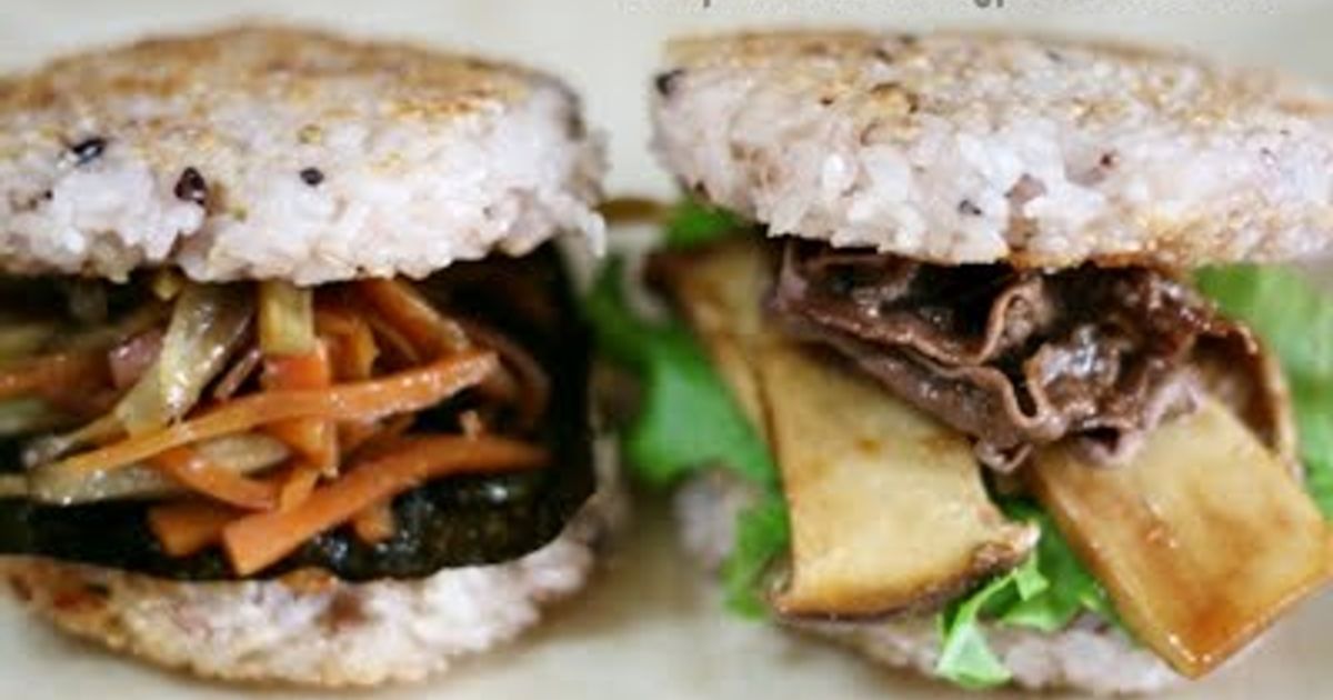 Very Easy Rice Burgers Recipe By Cookpad.Japan