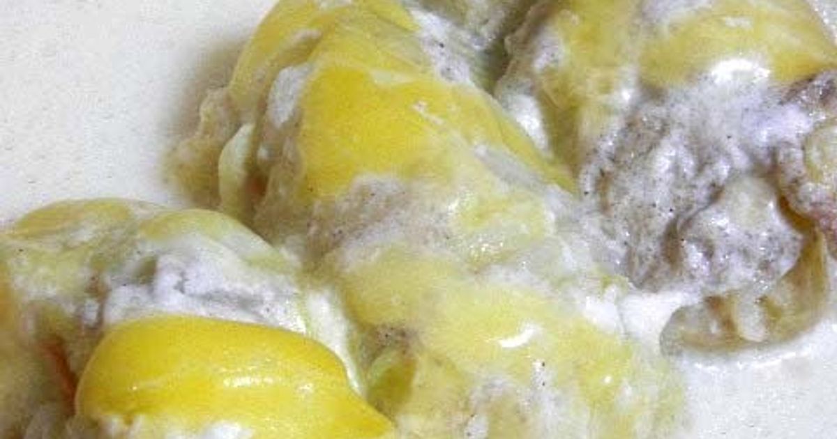 Pork Belly And Napa Cabbage Rolls Stewed In Milk And Cheese Recipe By ...