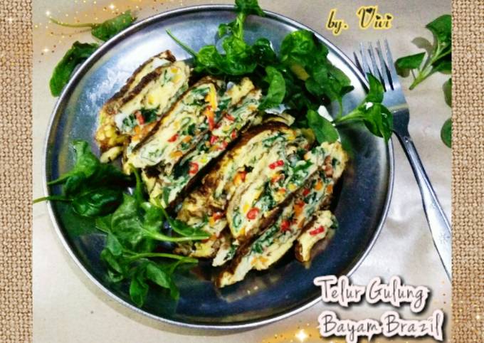 Resep Telur Gulung Bayam Brazil oleh Vivi Kusminarti - Cookpad