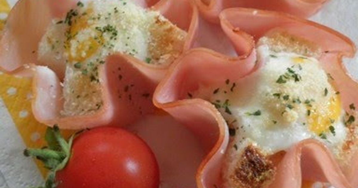 Flower Shaped Ham Cups Recipe By Cookpad.Japan