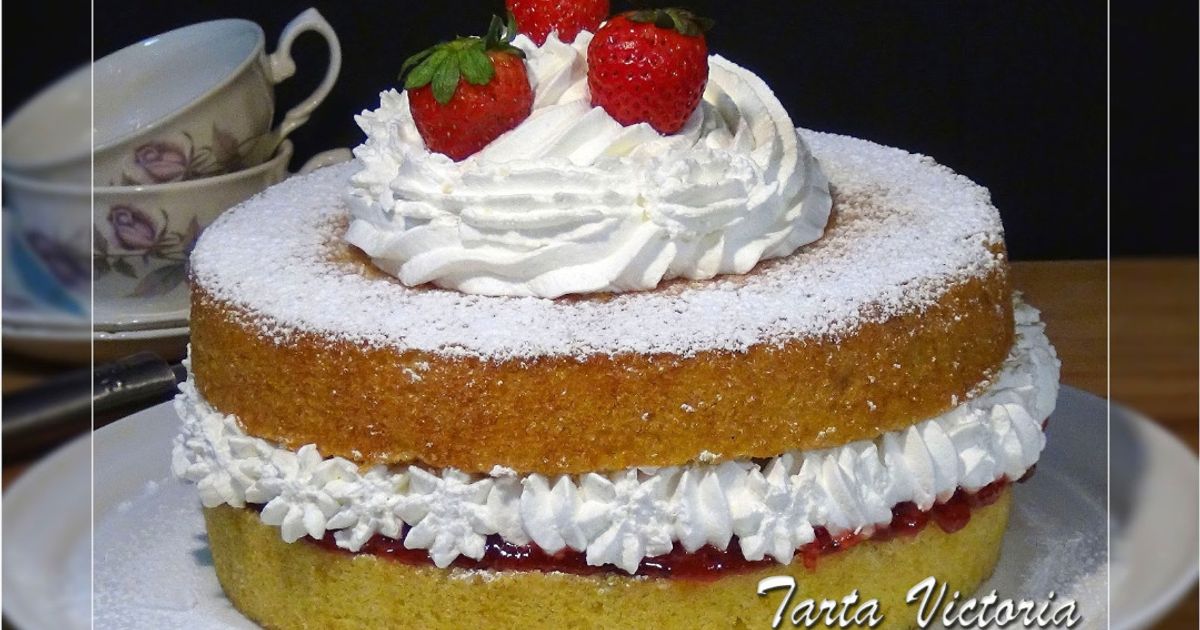 Tarta Victoria (Victoria Sponge Cake) Receta de lolidominguezjimenez ...