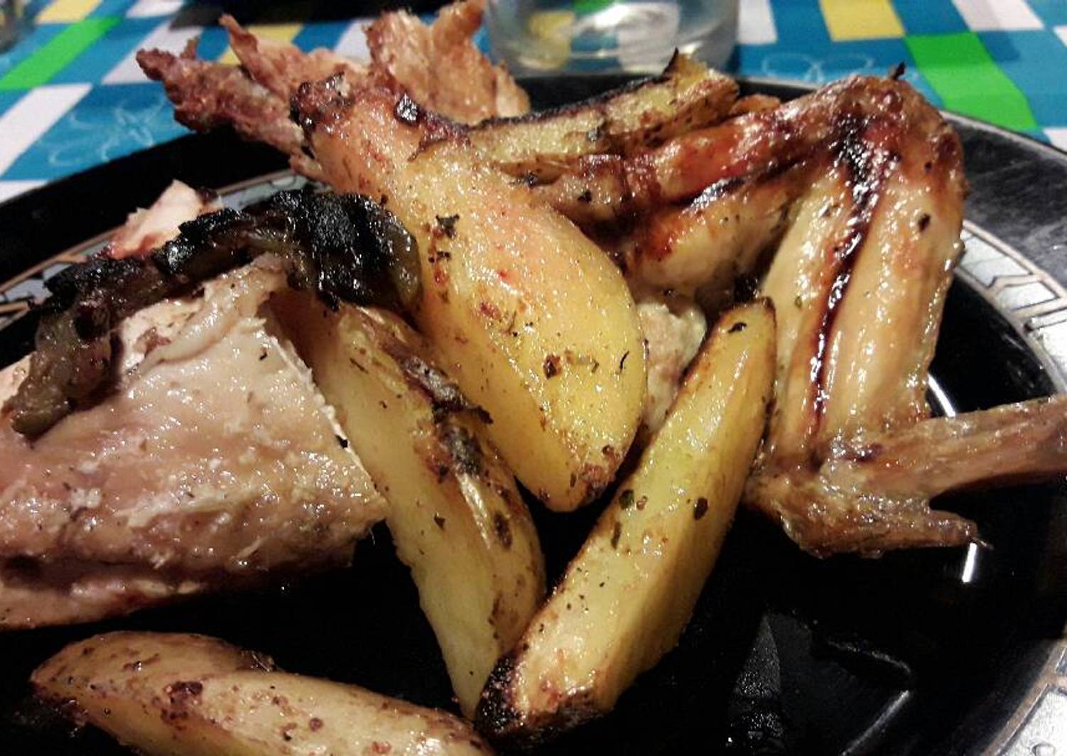 Pollo al chimi con papas rústicas a la plancha Receta de Maria Cecilia ...