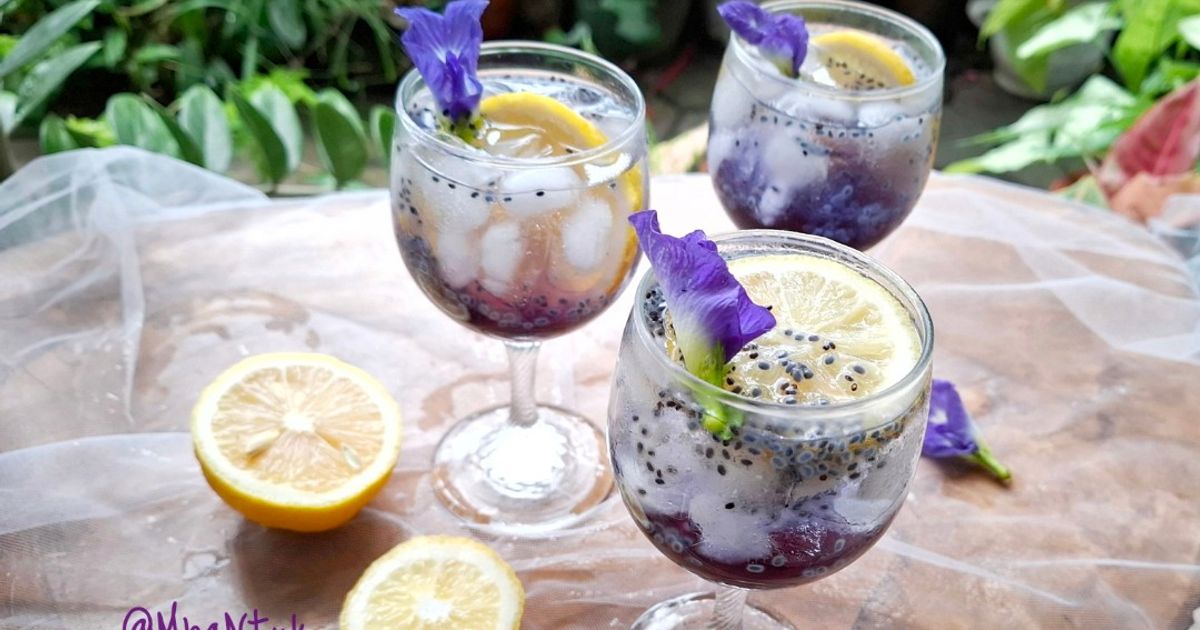 Resep Es Lemon Bunga Telang oleh Tituk SK - Cookpad