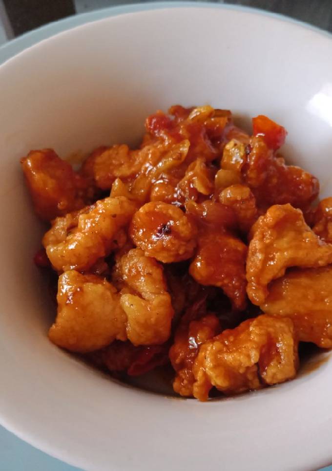 Resep Ayam Tepung Saus Pedas Manis oleh Reinita Anggriningtias - Cookpad
