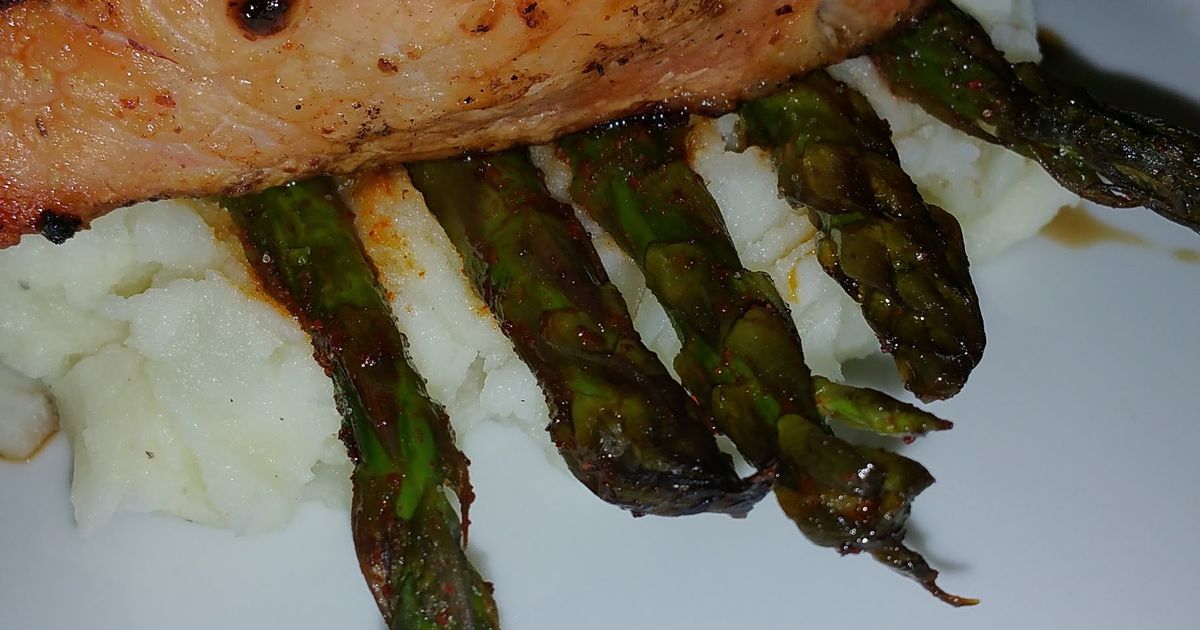 Grilled Honey Balsamic Pork Loin With Smokey Garlic Mashed Potatoes And ...