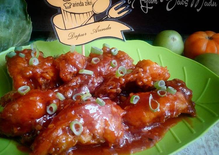 Resep Ayam Saos Madu oleh arinda zikri - Cookpad