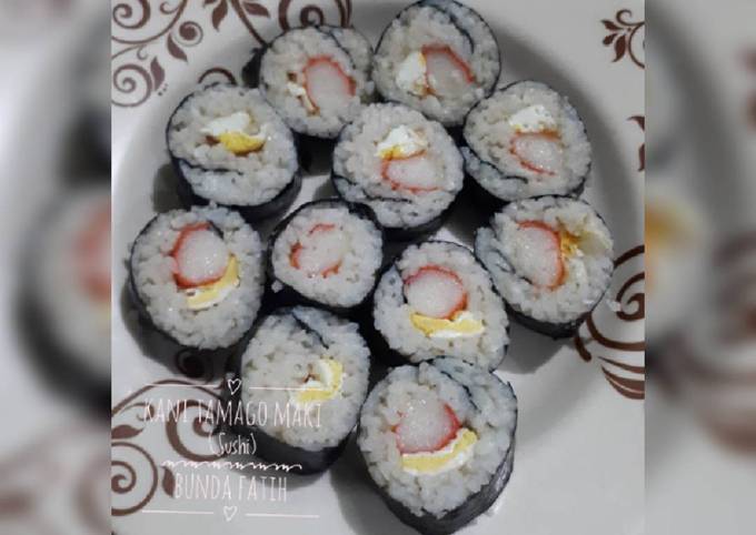Resep Kani Tamago Maki (Sushi) oleh Anid - Cookpad