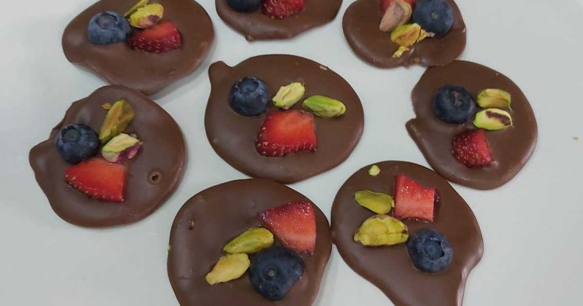 Bombones saludables 🍓🍓🍫🍫 Receta de Tere Comida Saludable- Cookpad