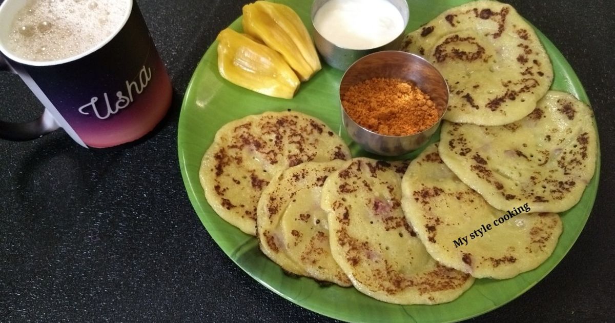 Jackfruit Onion Dosa Recipe by Usha V Bhat - Cookpad