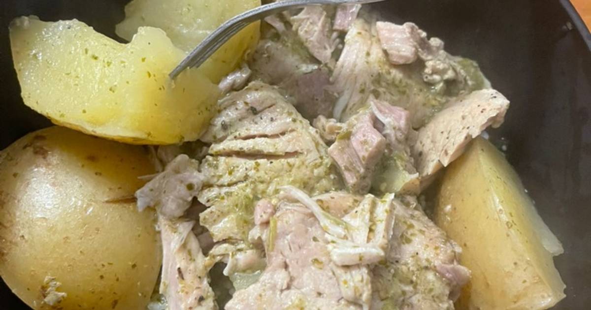 Pork & Potato With a Green Kick Recipe by Jani - Cookpad