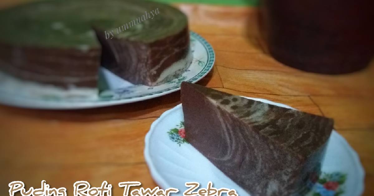 Resep Puding Roti Tawar Zebra oleh Ummu Ahya - Cookpad