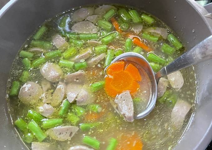 Resep Sup bakso sederhana untuk anak oleh IchaBuLe - Cookpad