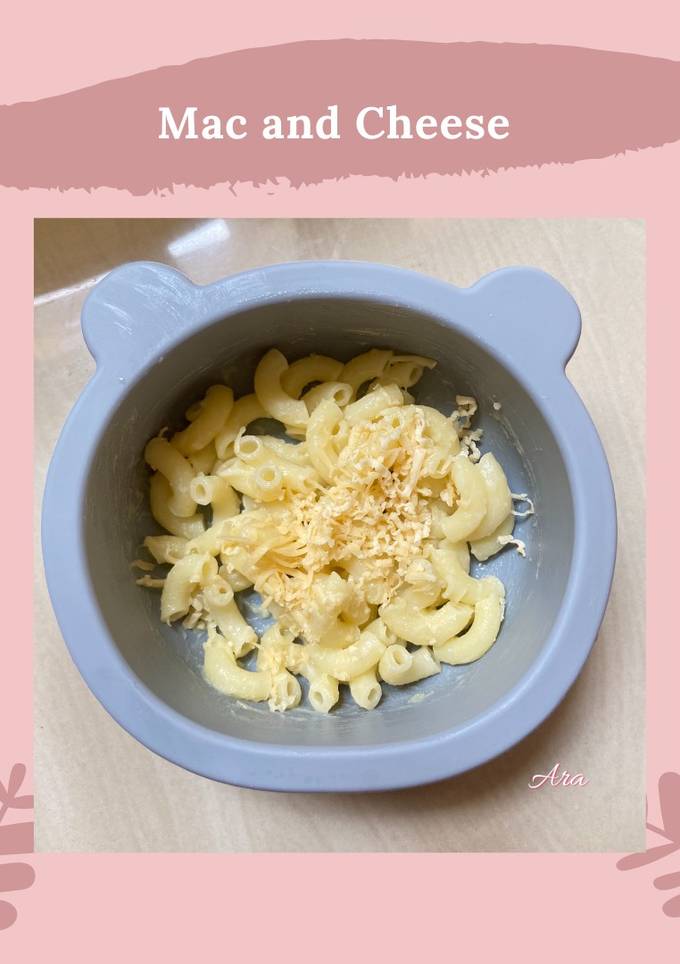 Resep Mac and Cheese Snack MPASI 1 Tahun oleh Ara Darissa - Cookpad